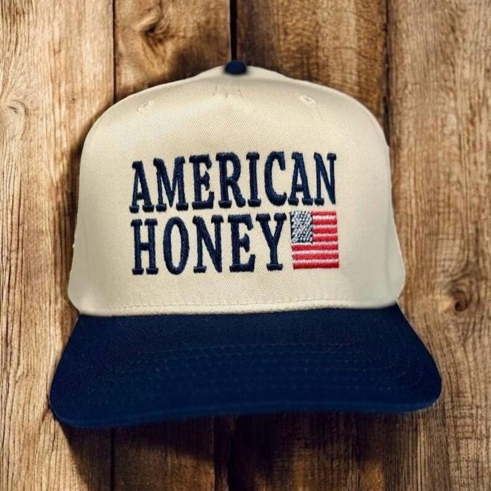 American Honey Embroidered Trucker Hat, 4th Of July Hat, Memorial Day ...
