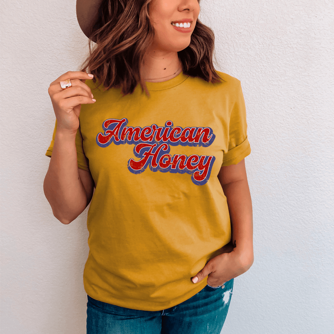 American Honey Tee White S Peachy Sunday T-Shirt - Walmart.com