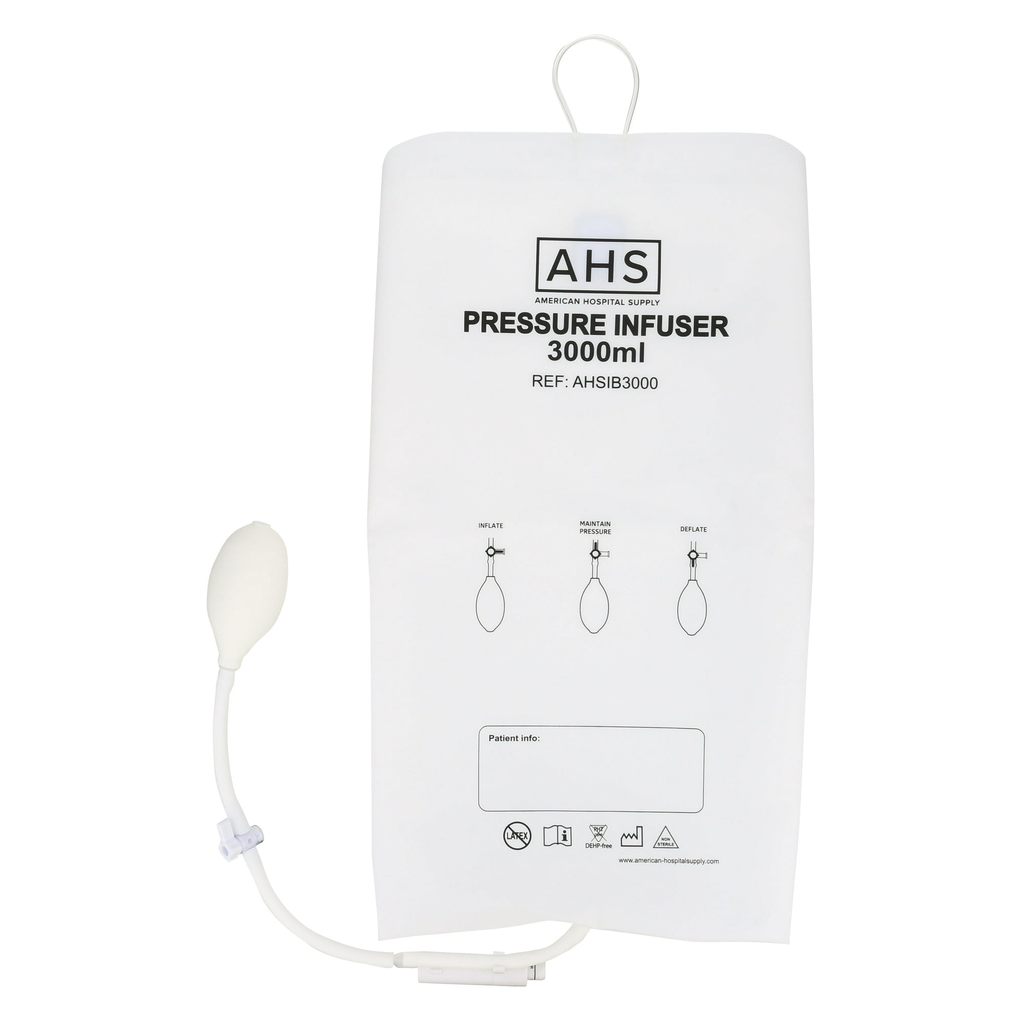 American Hospital Supply 3000mL Pressure Infusion Bag | 1 Each HSA/FSA ...