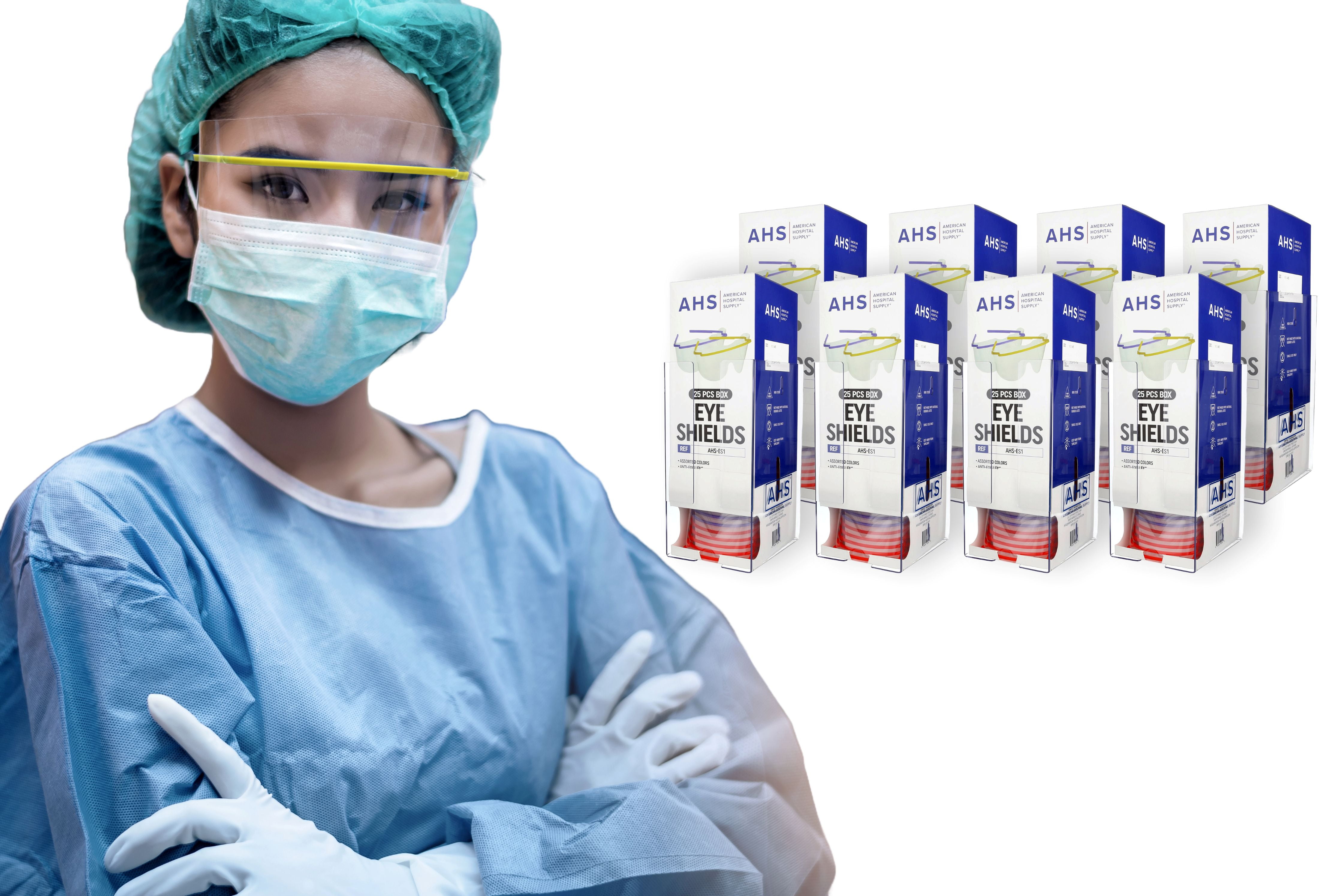 American Hospital Supply Pre-Assembled Disposable Eye Shield [Case of ...