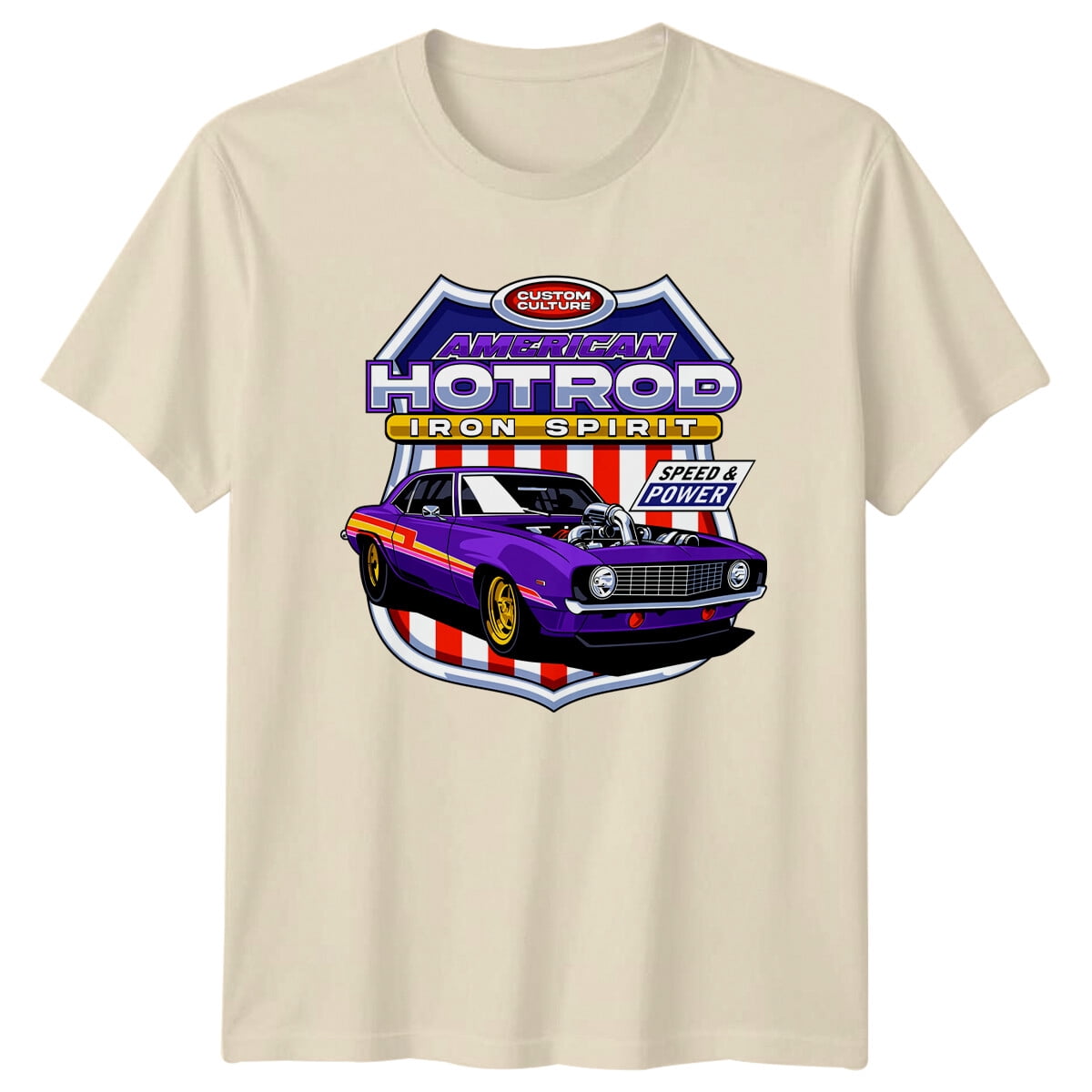 American Hotrod Iron Spirit Hot Rods Mens T-Shirt Ladies Top Graphic ...