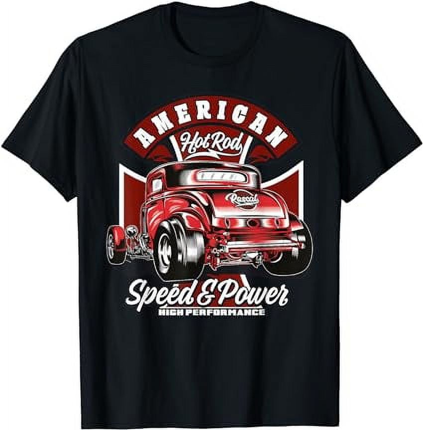 American Hotrod - Vintage USA Muscle Car T-Shirt - Walmart.com