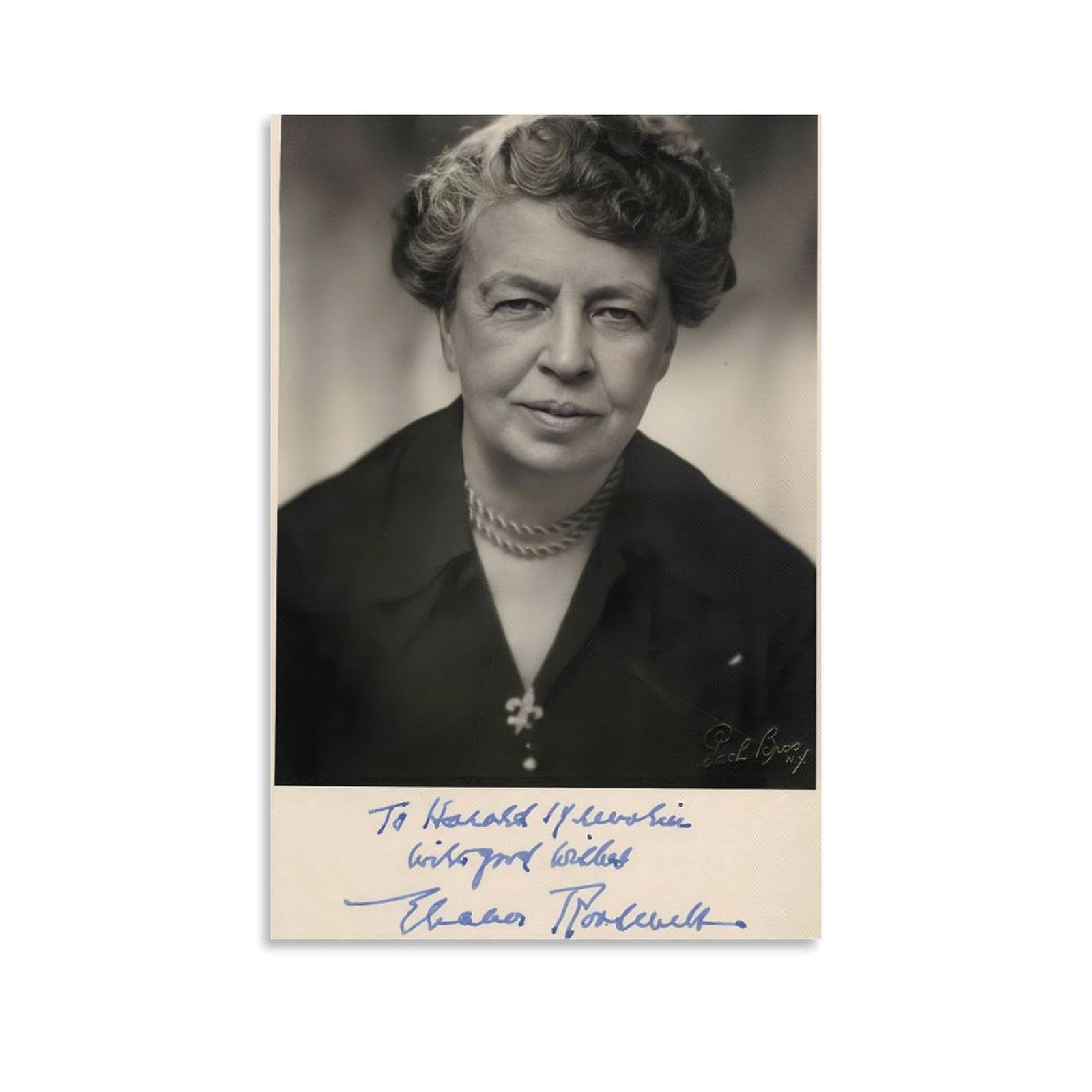 American Humanitarians Eleanor Roosevelt Retro Poster Canvas Poster ...