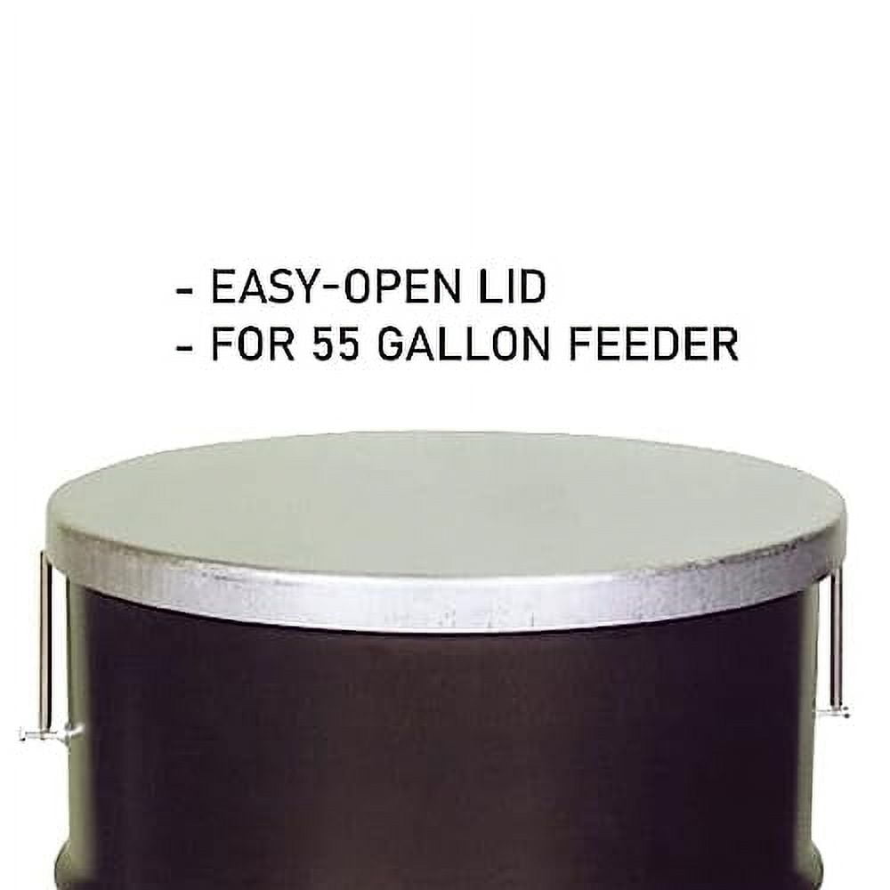 American Hunter Durable Heavy Duty Secure Easy Open Lid for 55 Gallon ...