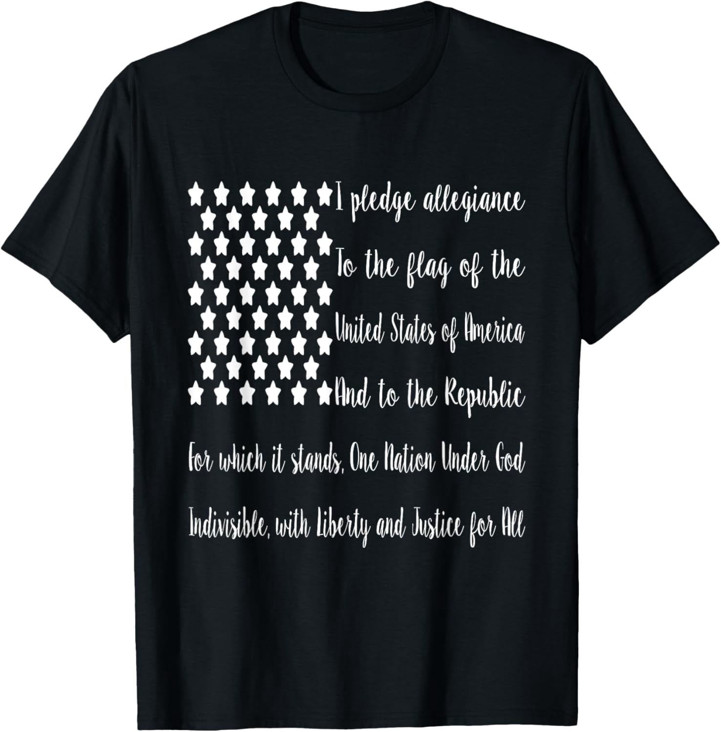 American I Pledge Allegiance To the Flag of the USA T-Shirt - Walmart.com