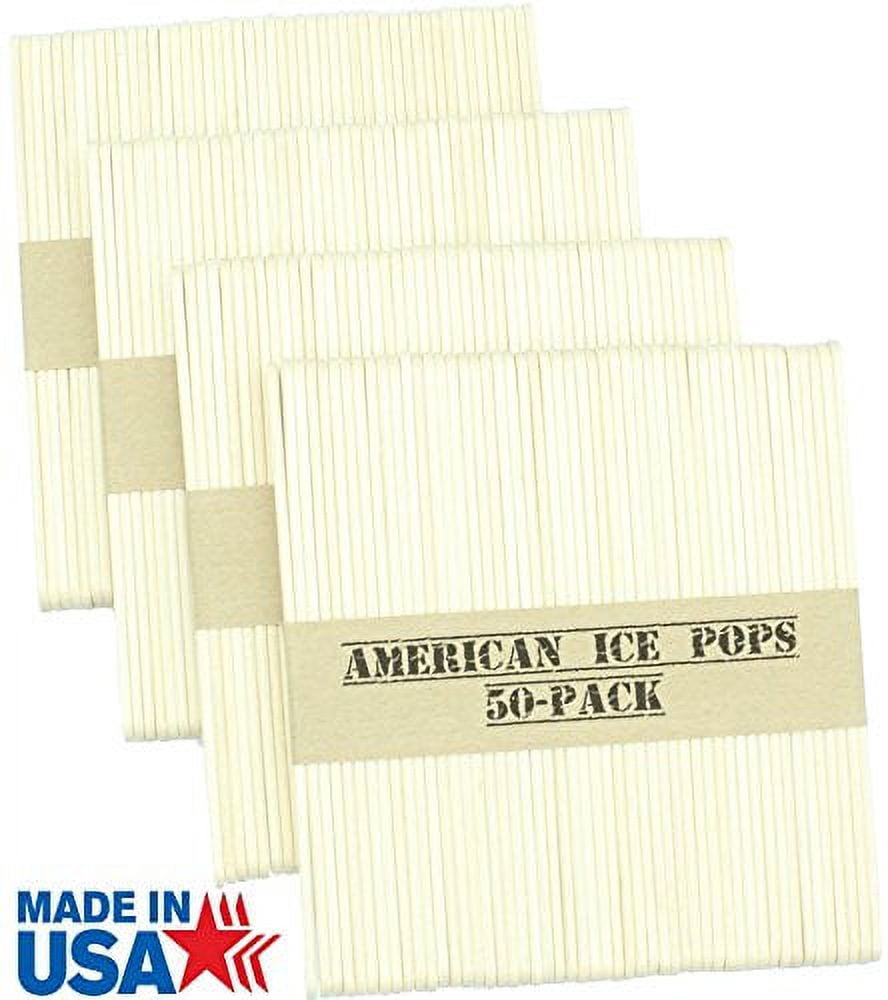 American Ice Pop Maker - Frozen Popsicle Mold Wooden Ice Cream Sticks ...