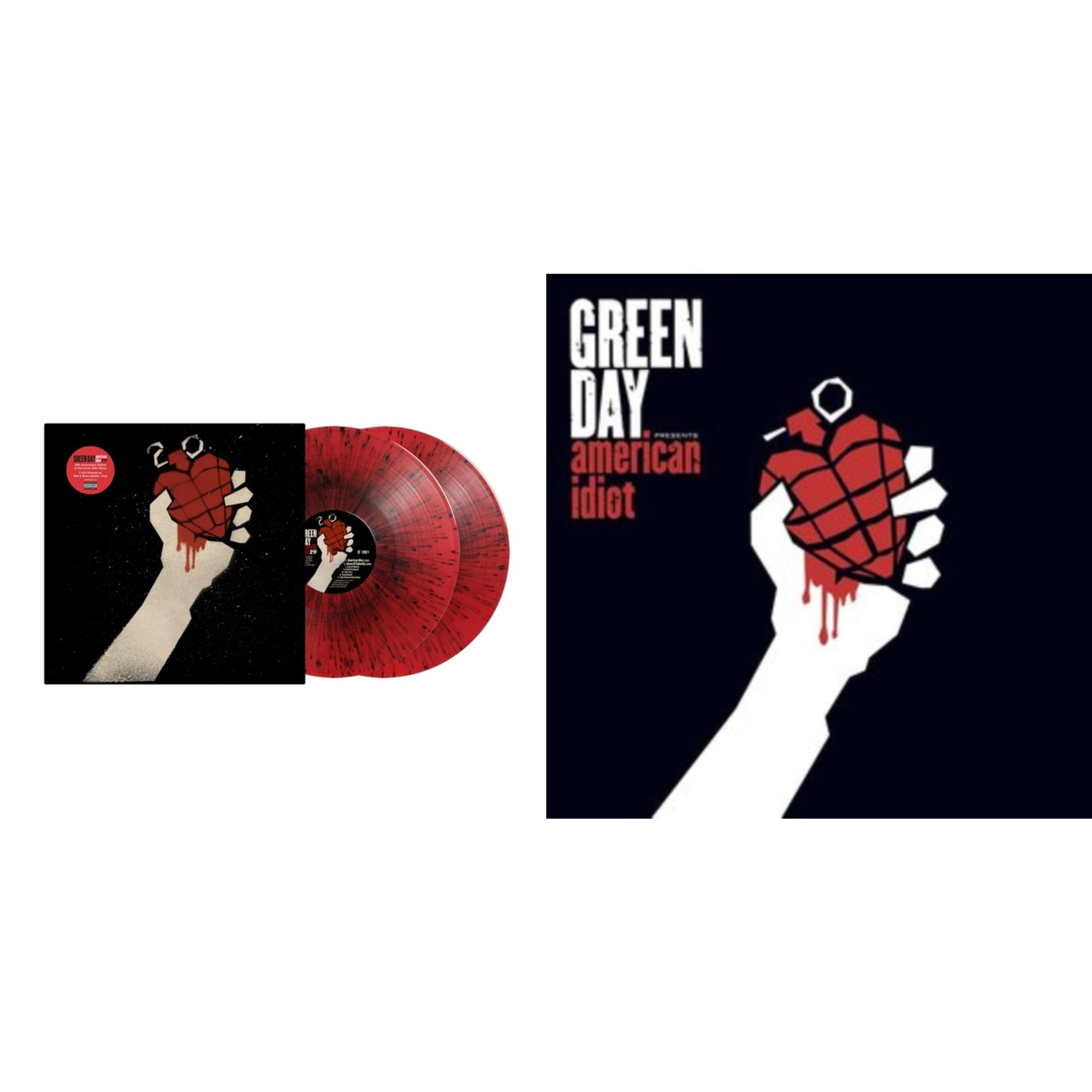 American Idiot (2LP/Red & Black Splatter Vinyl) & American Idiot (W ...