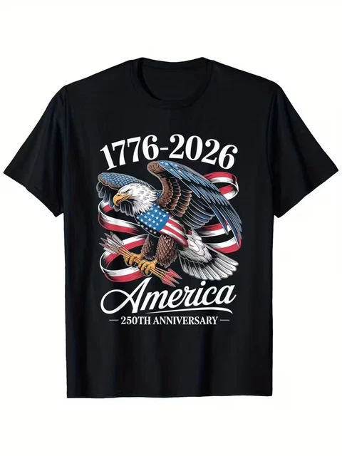 American Independence 250th Anniversary 1776-2026 Eagle Flag Patriotic ...