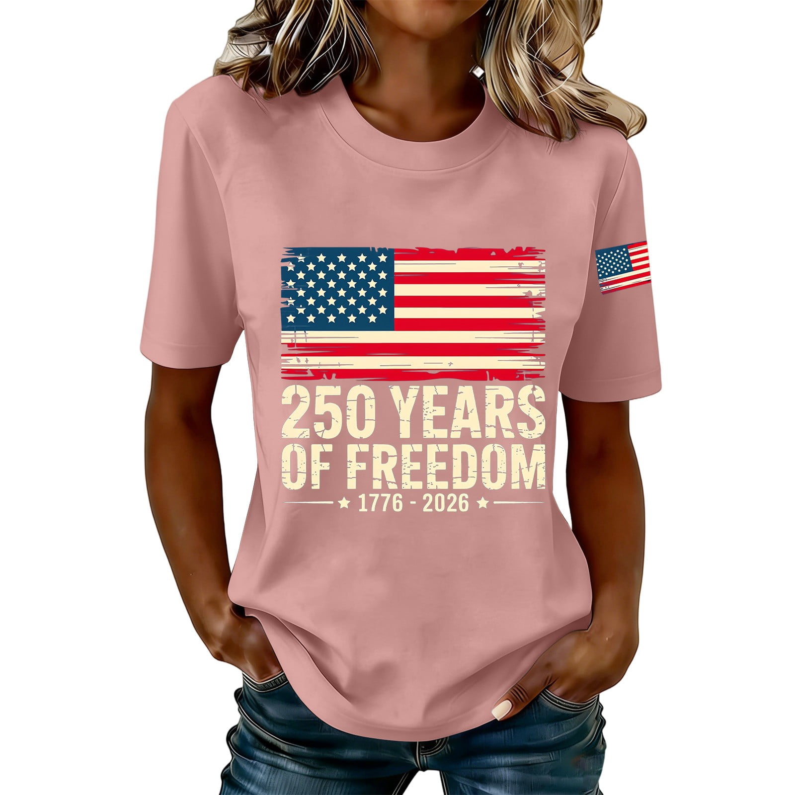 American Independence Anniversary Cotton Boho Tops Baggy Shirts for ...