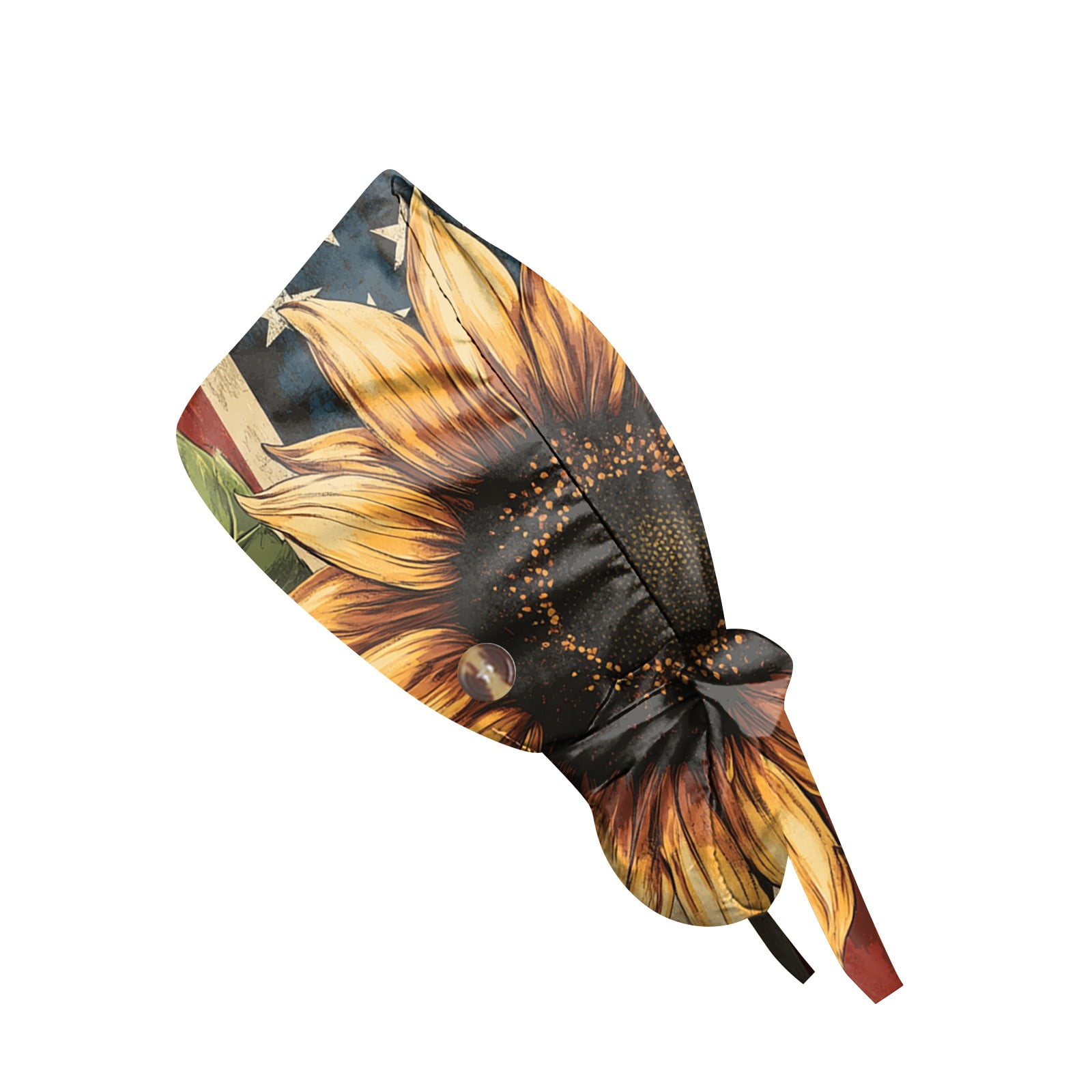 American Independence Day, 10 Inch Star Stripe Print Gourd-Shaped Scrub ...