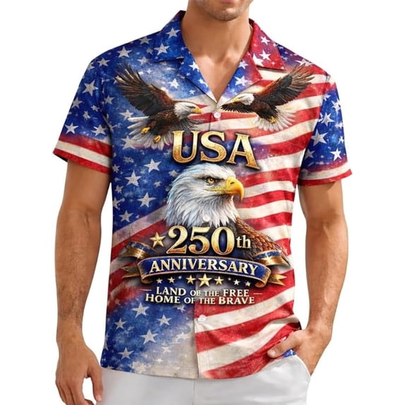 American Independence Day 250th Anniversary Shirt Men's 2026 New ...