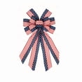 American Independence Day Flag Bow, High Density Linen Fabric, Indoor ...