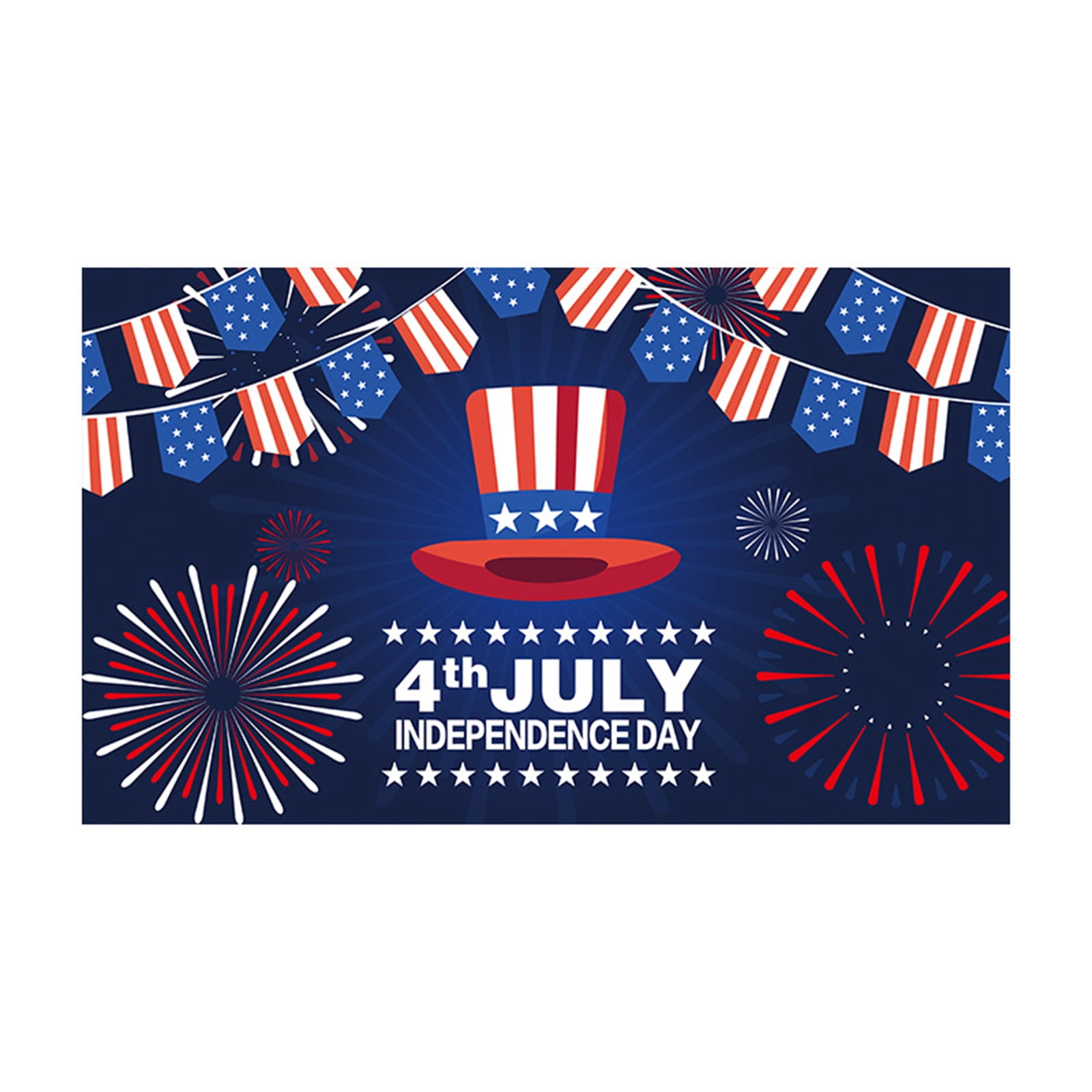 American Independence Day Flag Hanging Cloth, July 4th Decorative ...