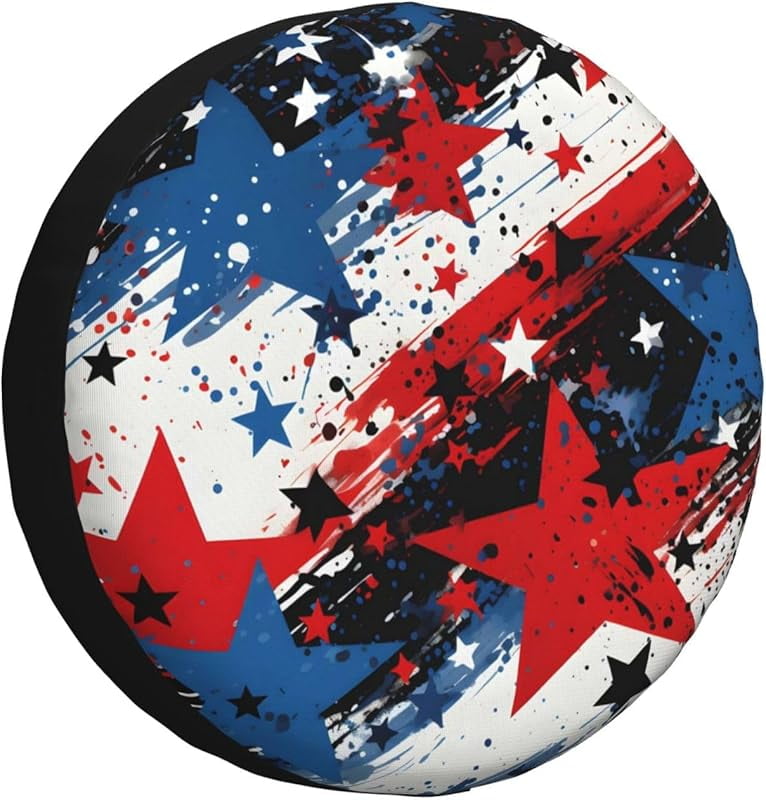 American Independence Day Flag Spare Tire Cover, Wheel Protectors ...