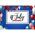 American Independence Day Photography Backdrop Happy President's Day Stripe Flag Colorful ...