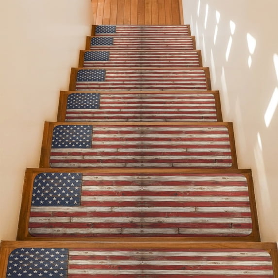American Independence Day Stair Treads Non Slip for Steps 4th of July ...