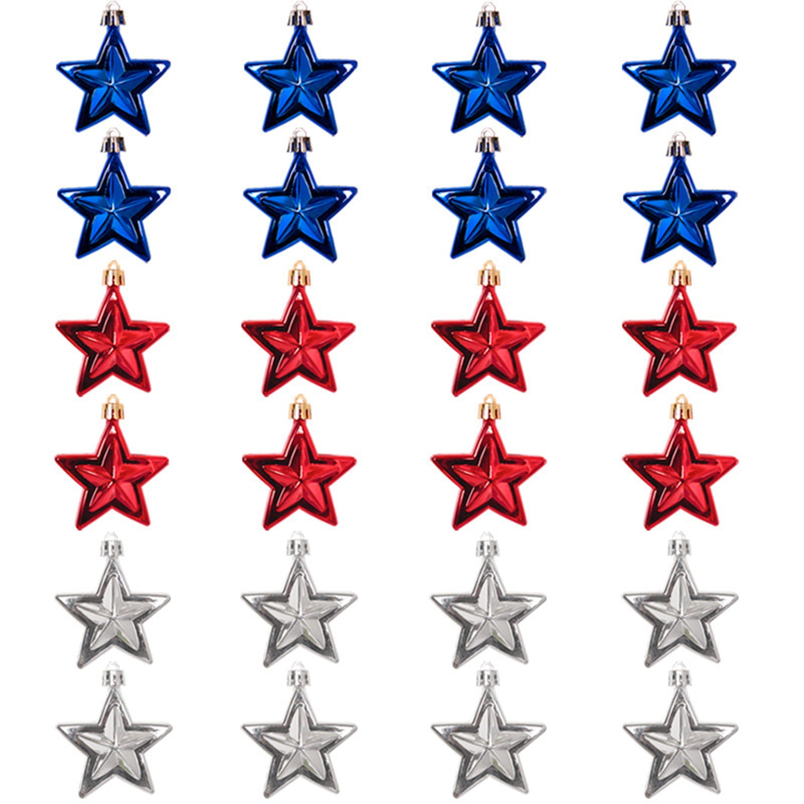 American Independence Day Table Decorations Set, 3 Inch Red, White and ...