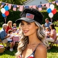 American Independence Day Themed Party Hat with Rhinestone Flag ...