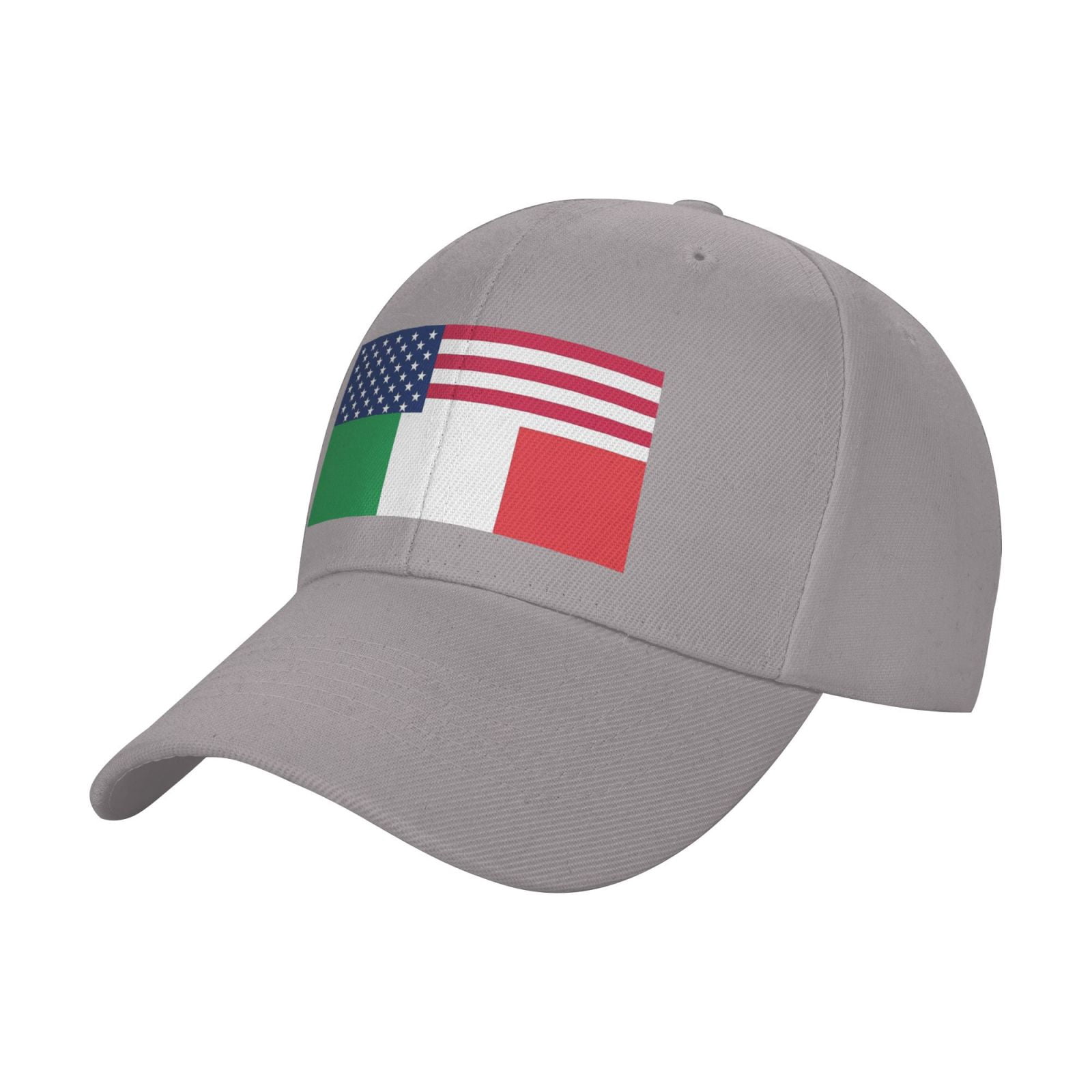 American Italian Flag Sandwich Cap Unisex Adjustable Adult Baseball ...