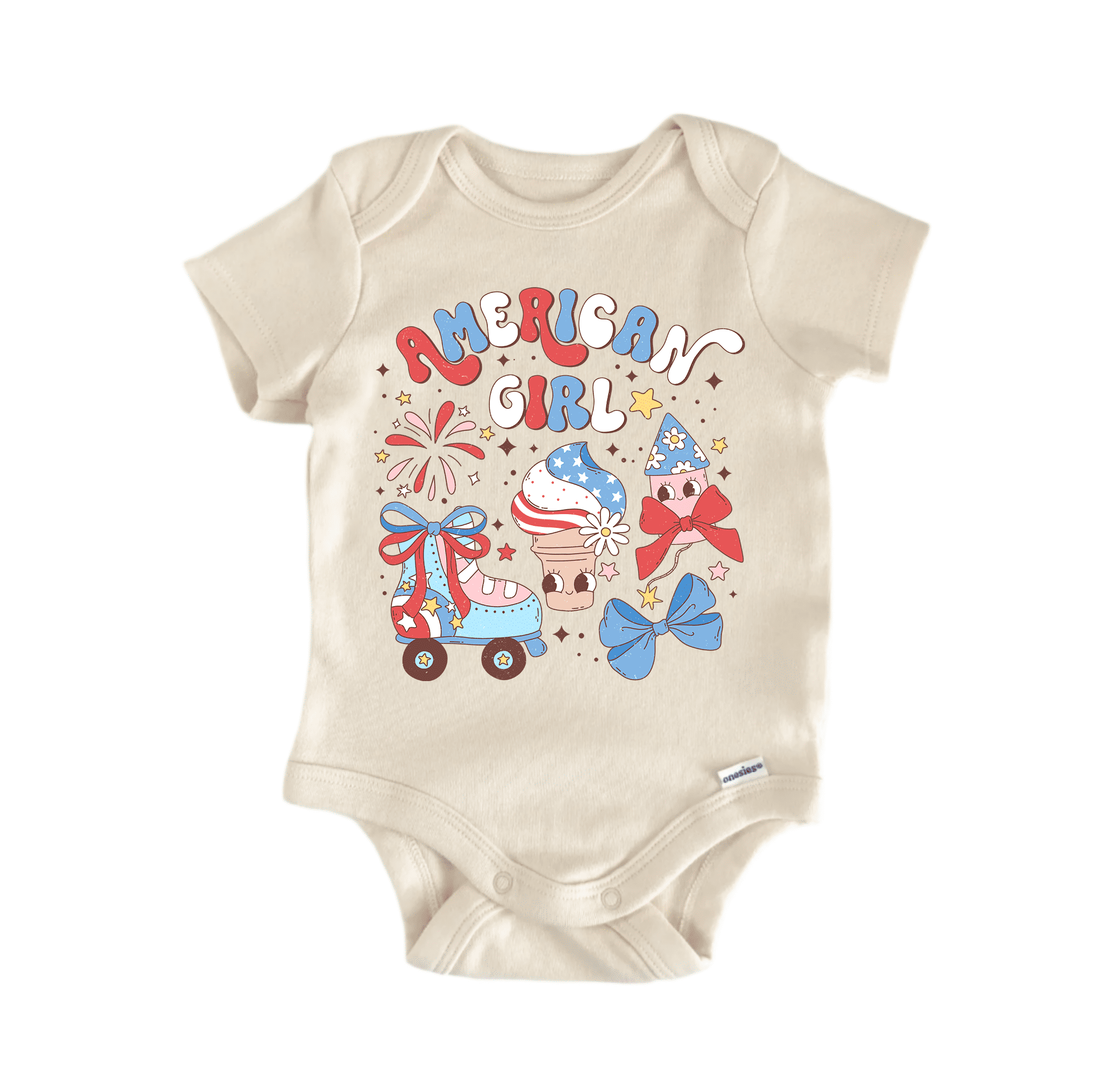 American July 4th - Baby Boy Girl Clothes Infant Bodysuit Funny Cute ...