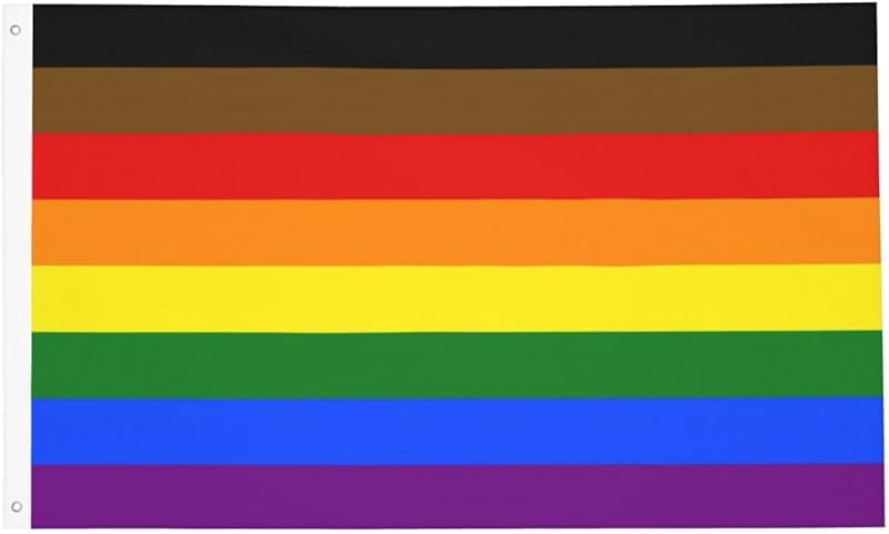 American LGBT Flag, 3X5 Feet Decorative Flag Double-Sided UV-Resistant ...