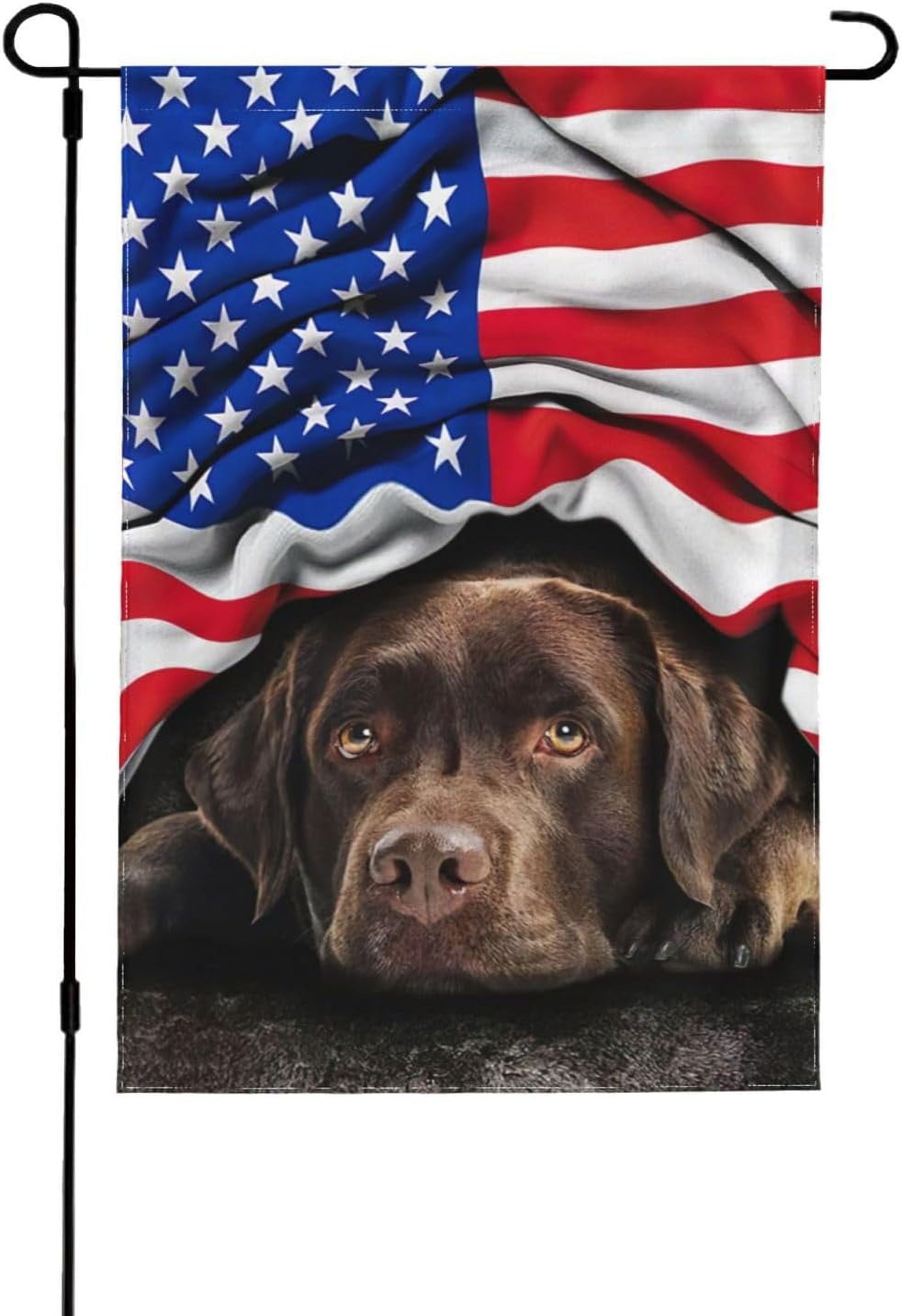 American Labrador Retriever Garden Flag 12X18 inch Double Sided Outdoor ...