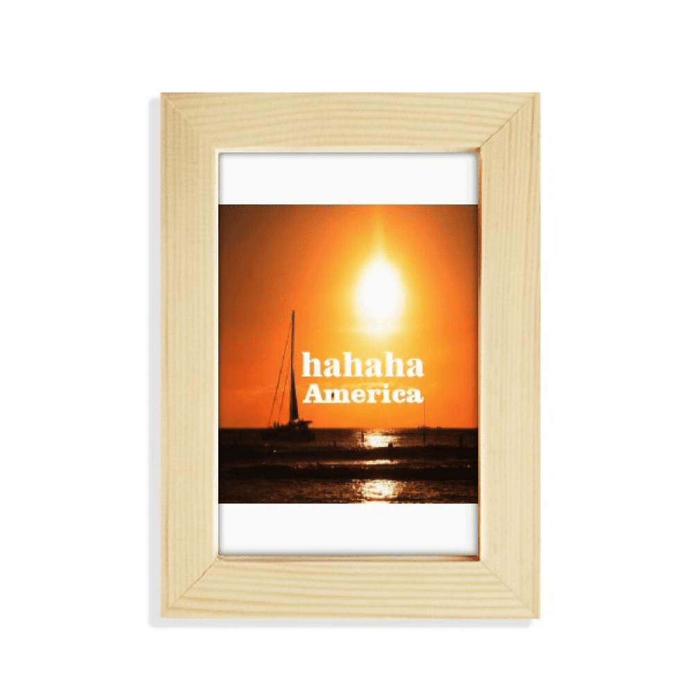 American Landscape Text Haha Mood Desktop Display Photo Frame Picture ...