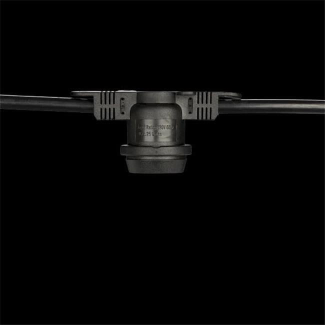 American Lighting LS-MNS-24-BK Commercial Grade Light String 165 E26 ...