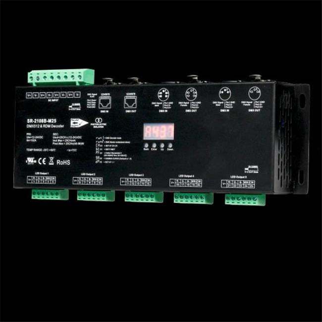 American Lighting AML-DEC-DMX-RJ45-5X5CH DMX Plus RDM 25CH 5 x 5 ...