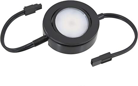 MVP LED Puck Light, 120 Volts, 4.3 Watts, 200 Lumens, Black - Walmart.com