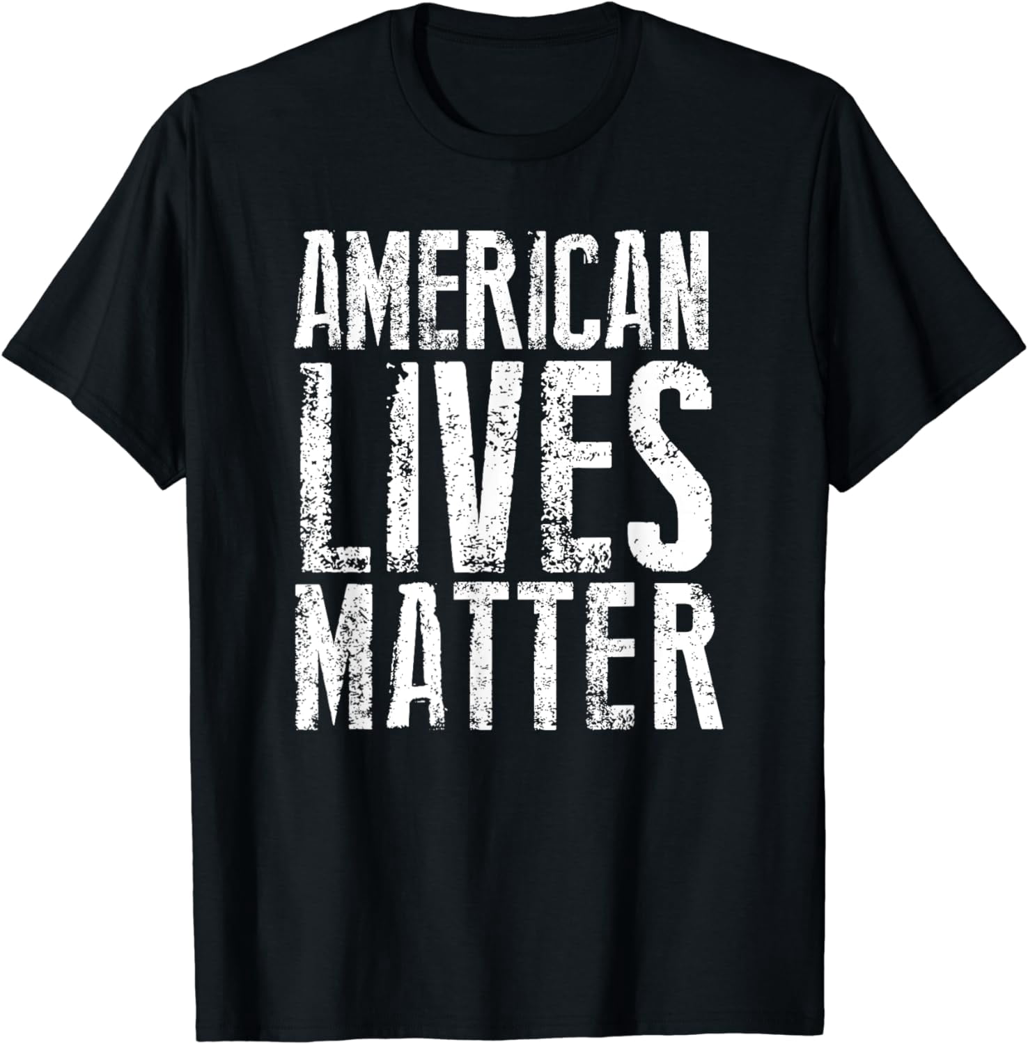 American Lives Matter United States USA Pride Flag Cotton T-Shirt ...