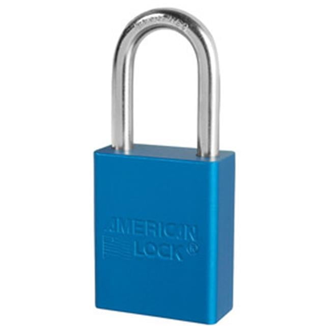 American Lock 5 Pin Blue Anodized Aluminum Safety Padlock - Walmart.com