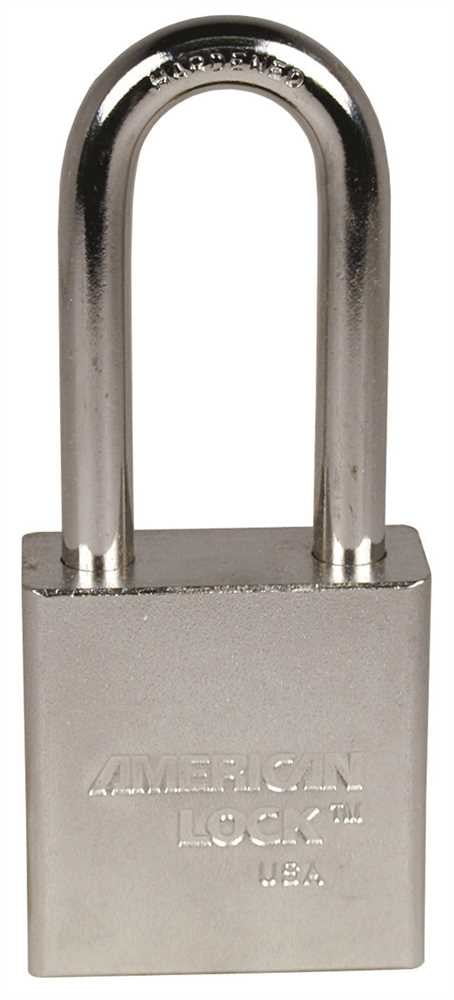 American Lock 713667 American Lock Padlock 5200 Series Solid Steel 1-3/ ...