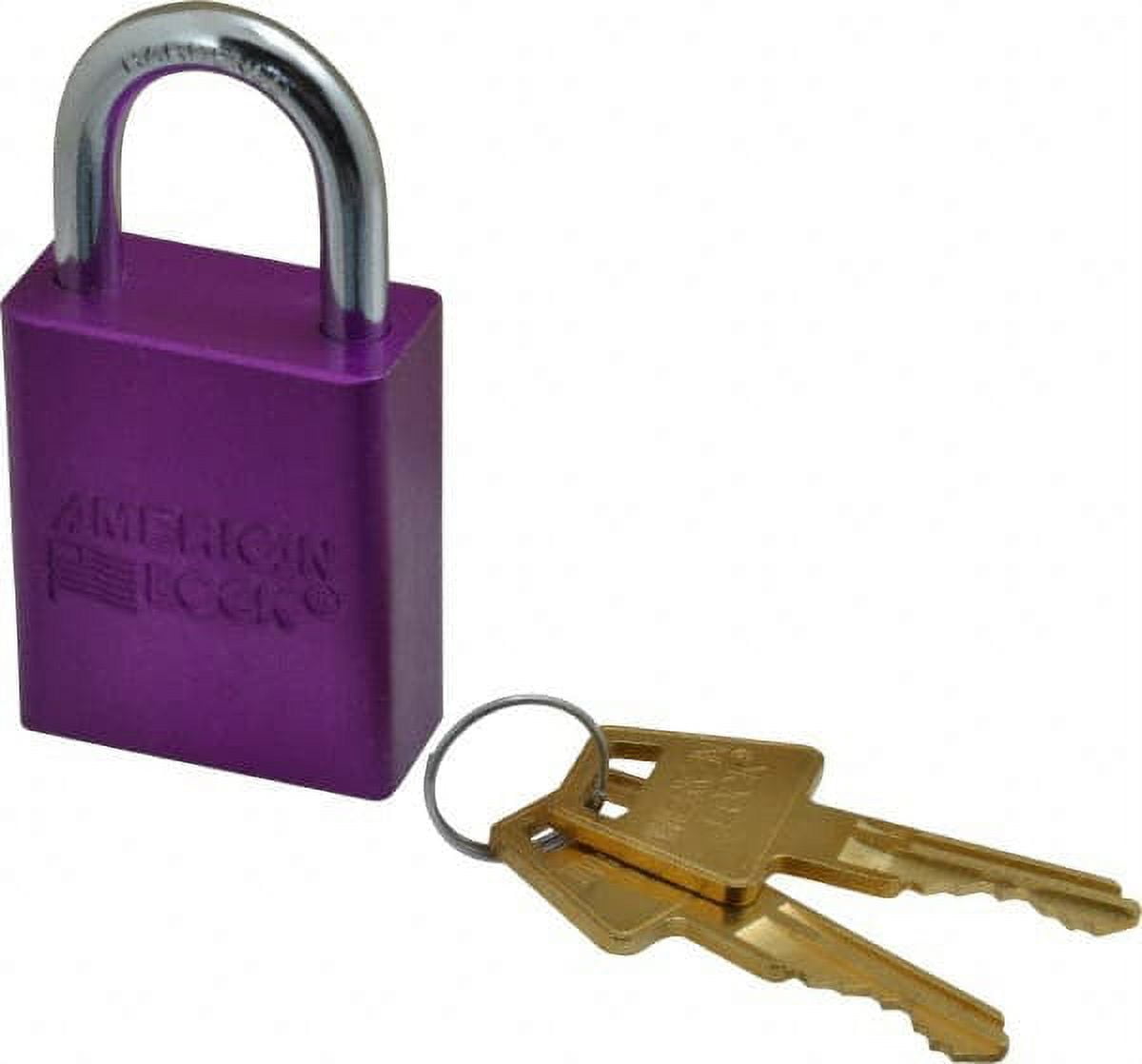American Lock A1105PRP Purple Keyed Different Lockout Padlock with 2 ...