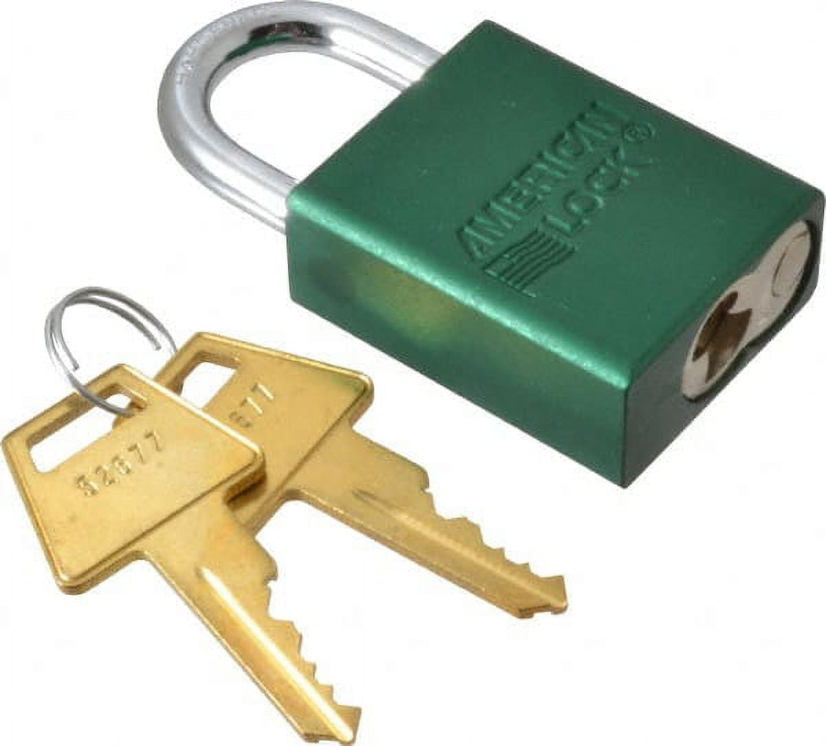 American Lock Keyed Different Lockout Padlock 1" Shackle Clearance, 1/4 ...