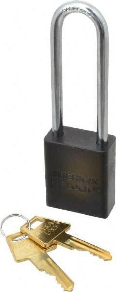 American Lock Keyed Different Lockout Padlock 3" Shackle Clearance, 1/4 ...