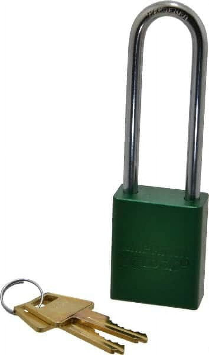 American Lock Keyed Different Lockout Padlock 3" Shackle Clearance, 1/4 ...