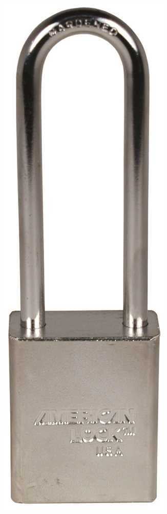 American Lock Keyed Padlock, 3/4 in,Rectangle,Silver A5202 - Walmart.com