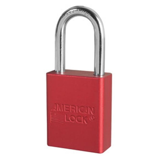 Free Shipping! American Lock Padlock Solid Alum 1 1/2 Red Keyed Alike ...