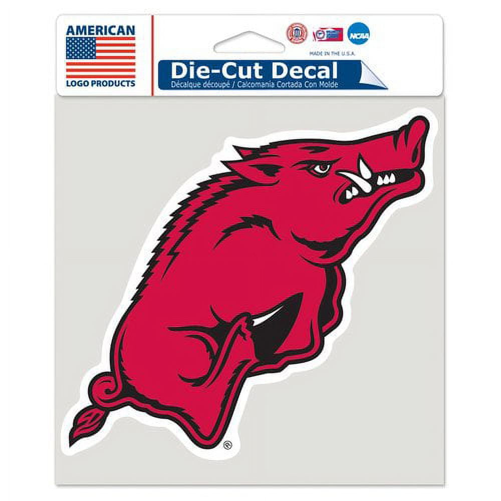 Logo Products Arkansas Razorbacks 6 x 6 Die-Cut Vinyl Decal - Walmart.com