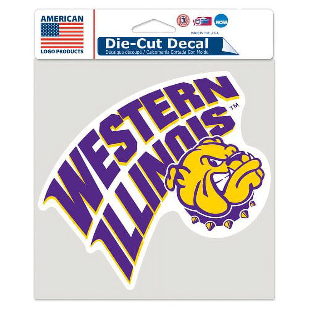 Generic Western Illinois Bulldogs 6x6 Vinyl Decal University Sticker ...