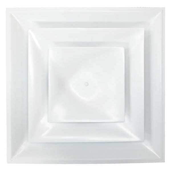 American Louver Ceiling Diffuser,White,12" Duct Size STR-C-12W ...