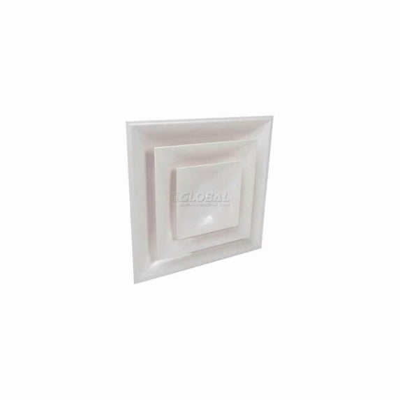 American Louver & Plasticade B1226961 STR-C-12W Stratus Cone Diffuser ...