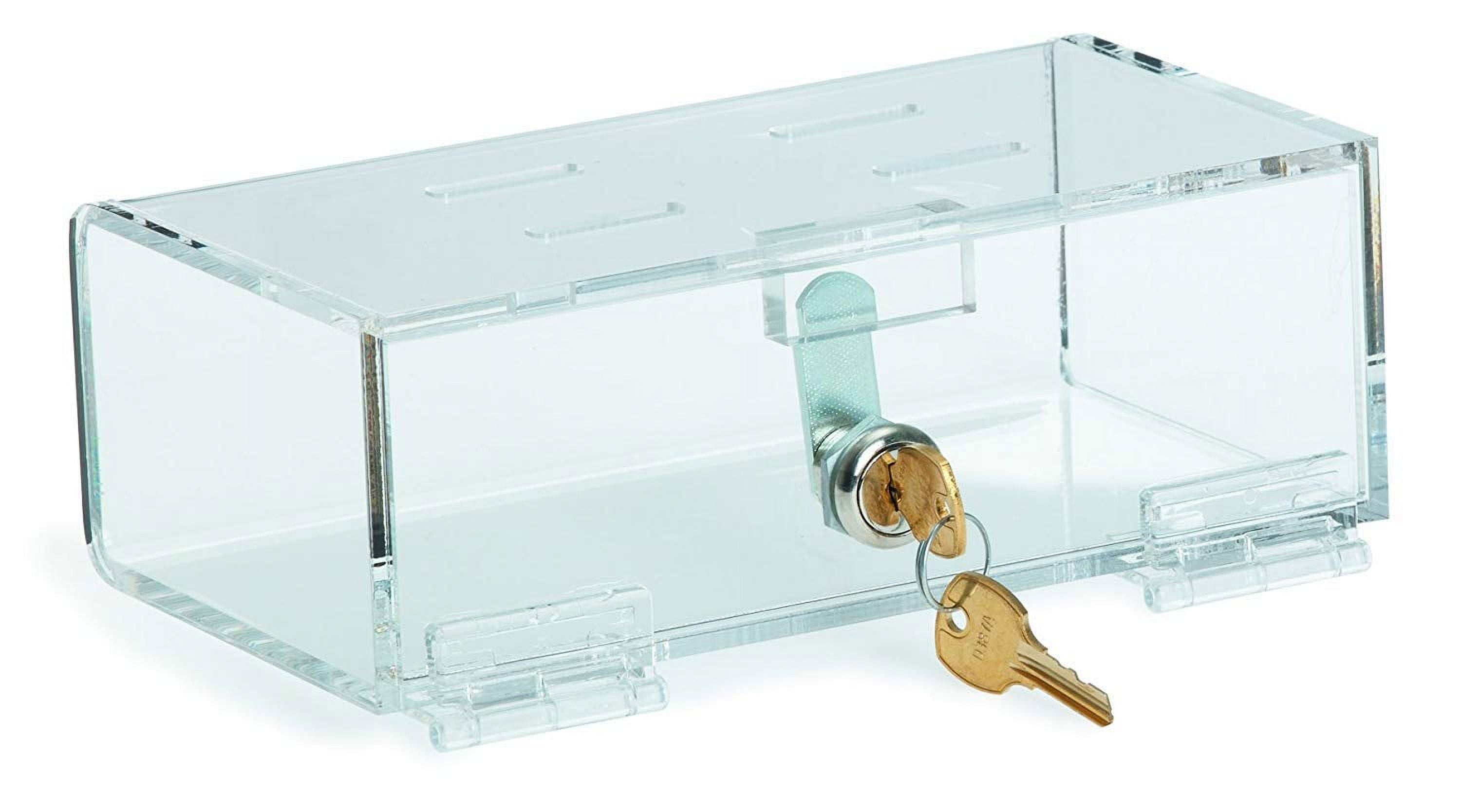 American Made Acrylic Lockable Medicine Box: Refrigerator Lockbox with ...