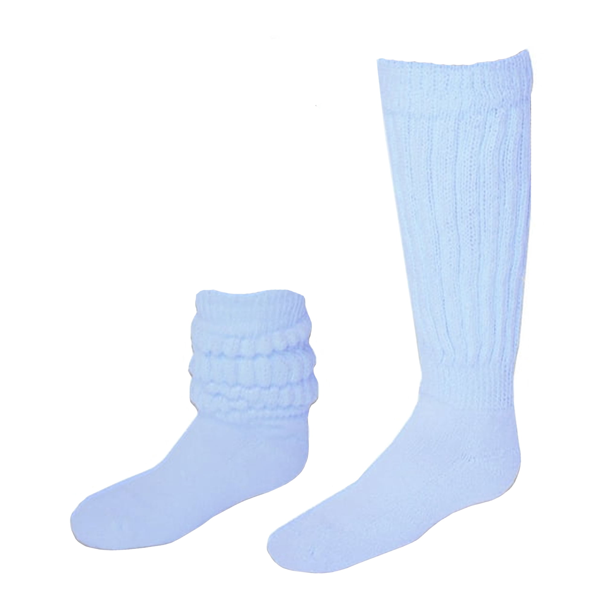 American Made Heavy Weight Cotton Slouch Knee High Soft Socks with ...