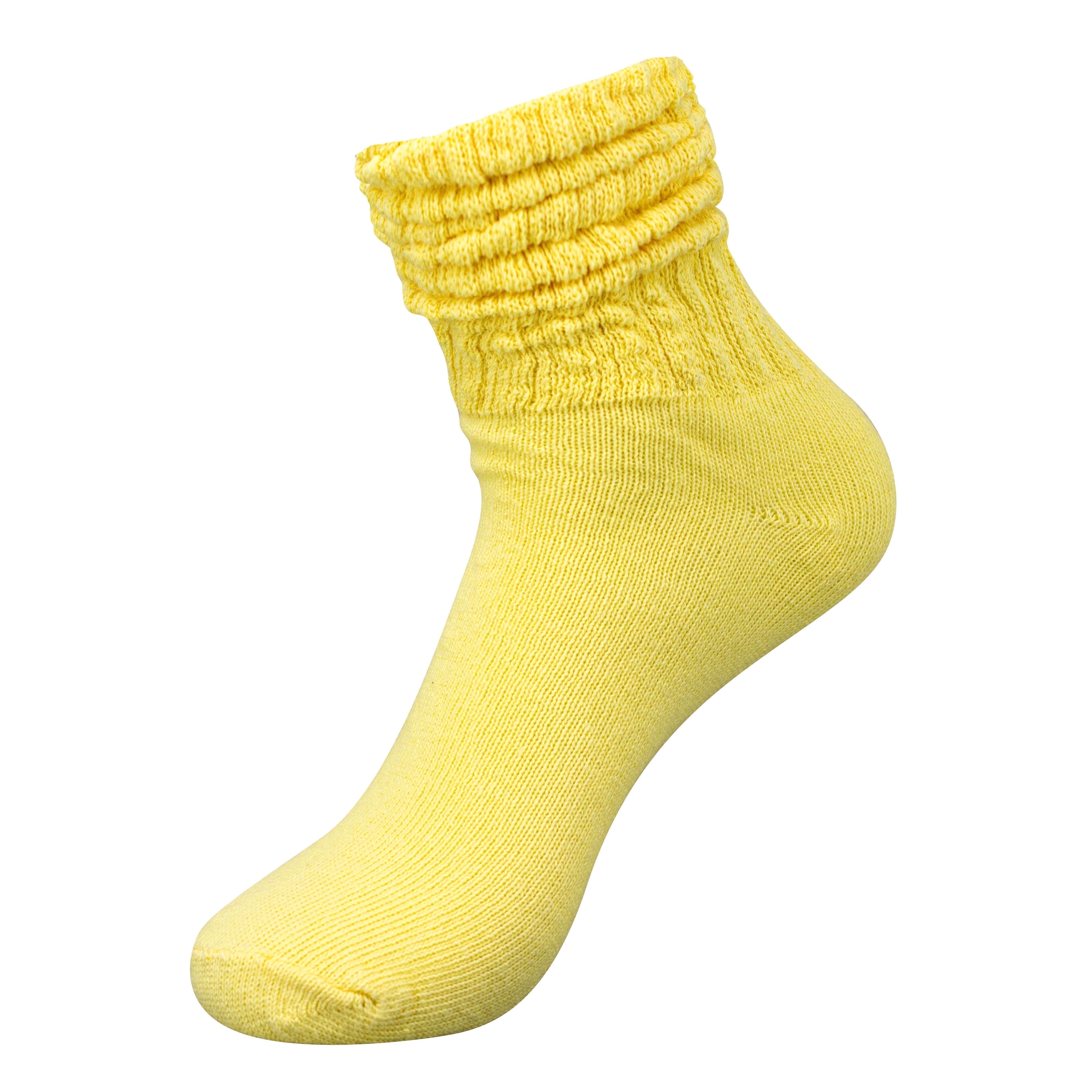 American Made Light Weight Cotton Slouch Scrunch Socks with Soft Heel ...