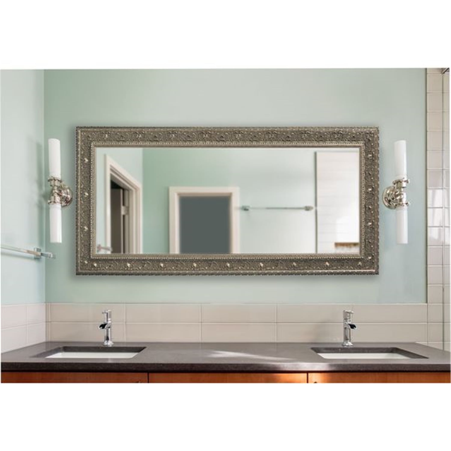 American Made Rayne Mirror-Finish:Opulent Silver,Shape:Rectangle,Size ...