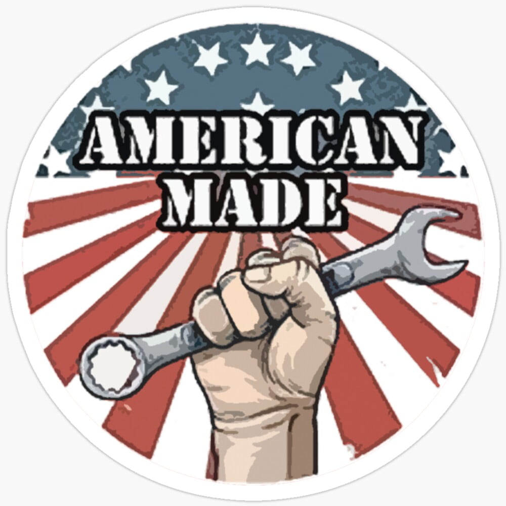 American Made Sticker Phone Decal Water Bottle Stickers Car Decals ...