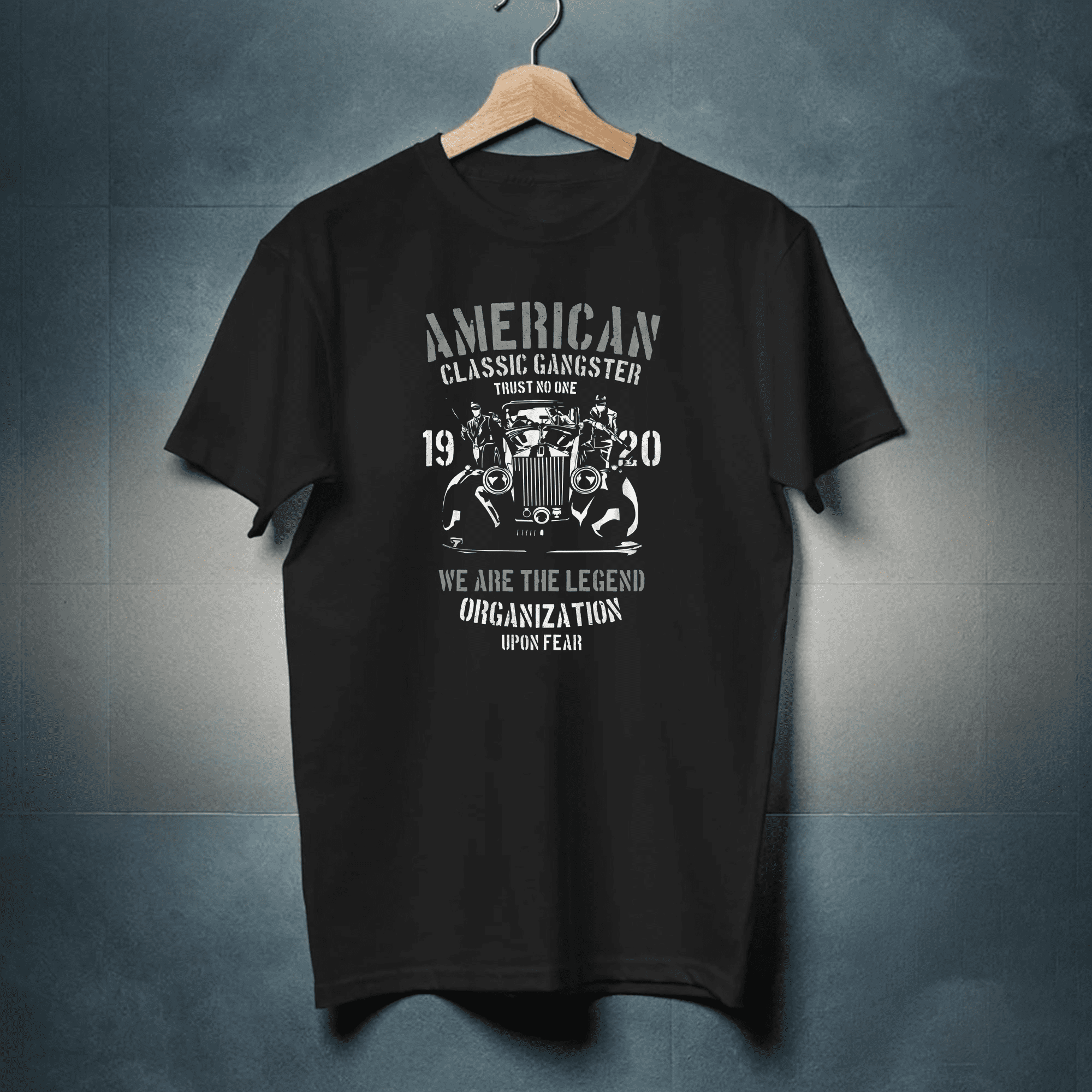 American Mafia Gangster Organization 1920s Mobster Graphic H38878 T ...