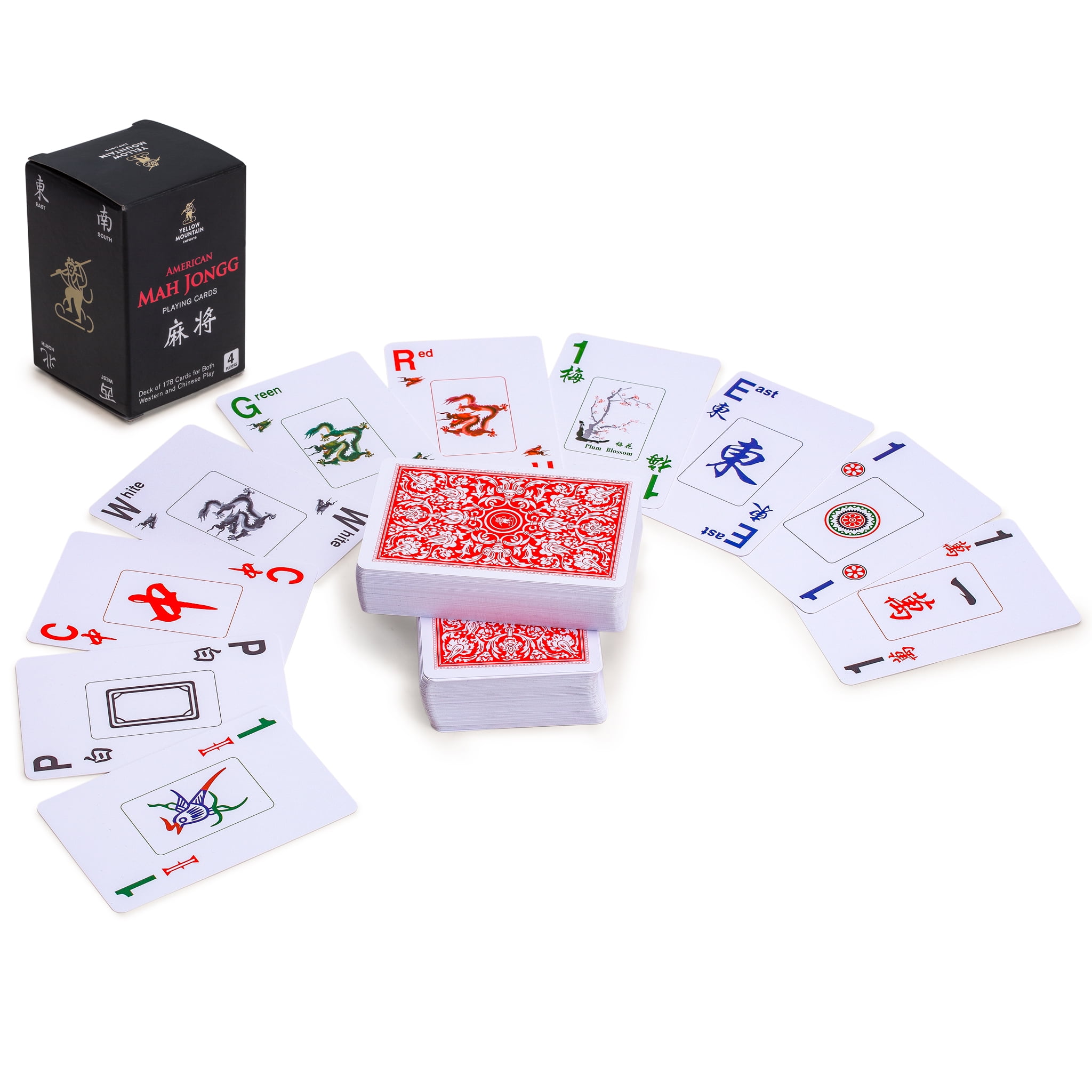 American Mah Jongg (Mahjong) Playing Cards - 178 Card Set - Walmart.com
